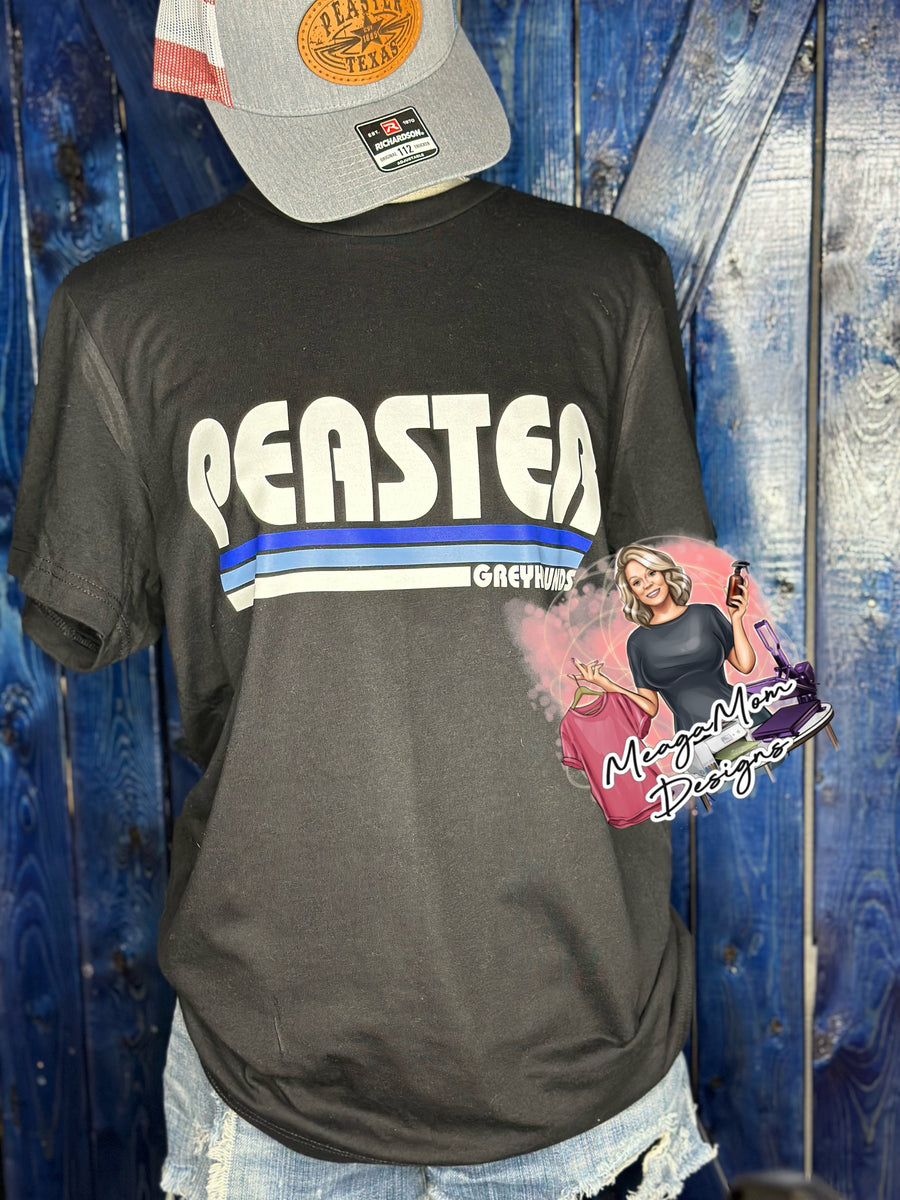 PEASTER greyhounds stripe youth and adult tee – MeagaMom Designs